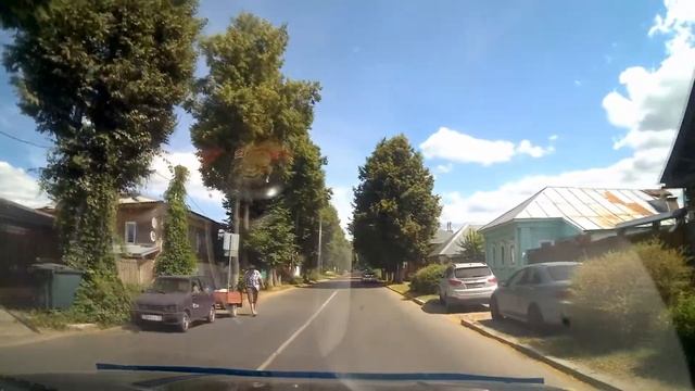 Суздаль из окна автомобиля