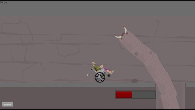 История бомжа в психбольнице в Happy Wheels №17