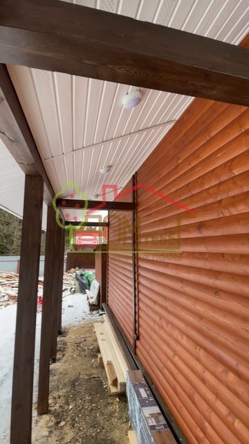 Окрасили балки (погода благоволит)