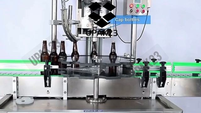 Укупор автоматический "кронен-пробки" + подача крышек+конвейер