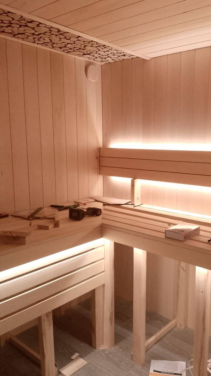 Классическая сауна. Все этапы отделки