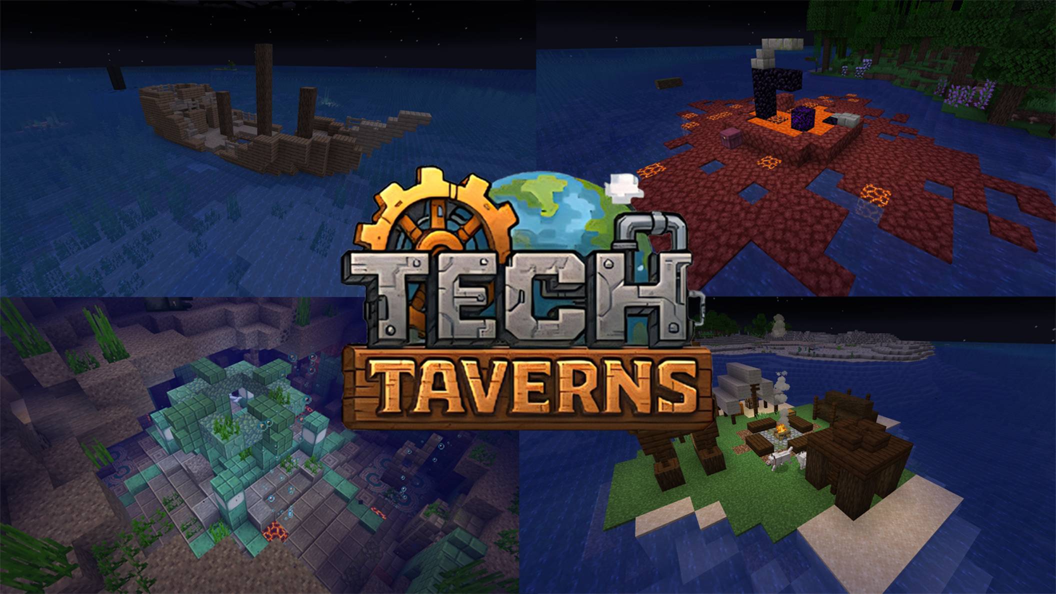 ВЫЖИВАНИЕ на сборке TECHTAVERNS #2 || Лутаем данжи