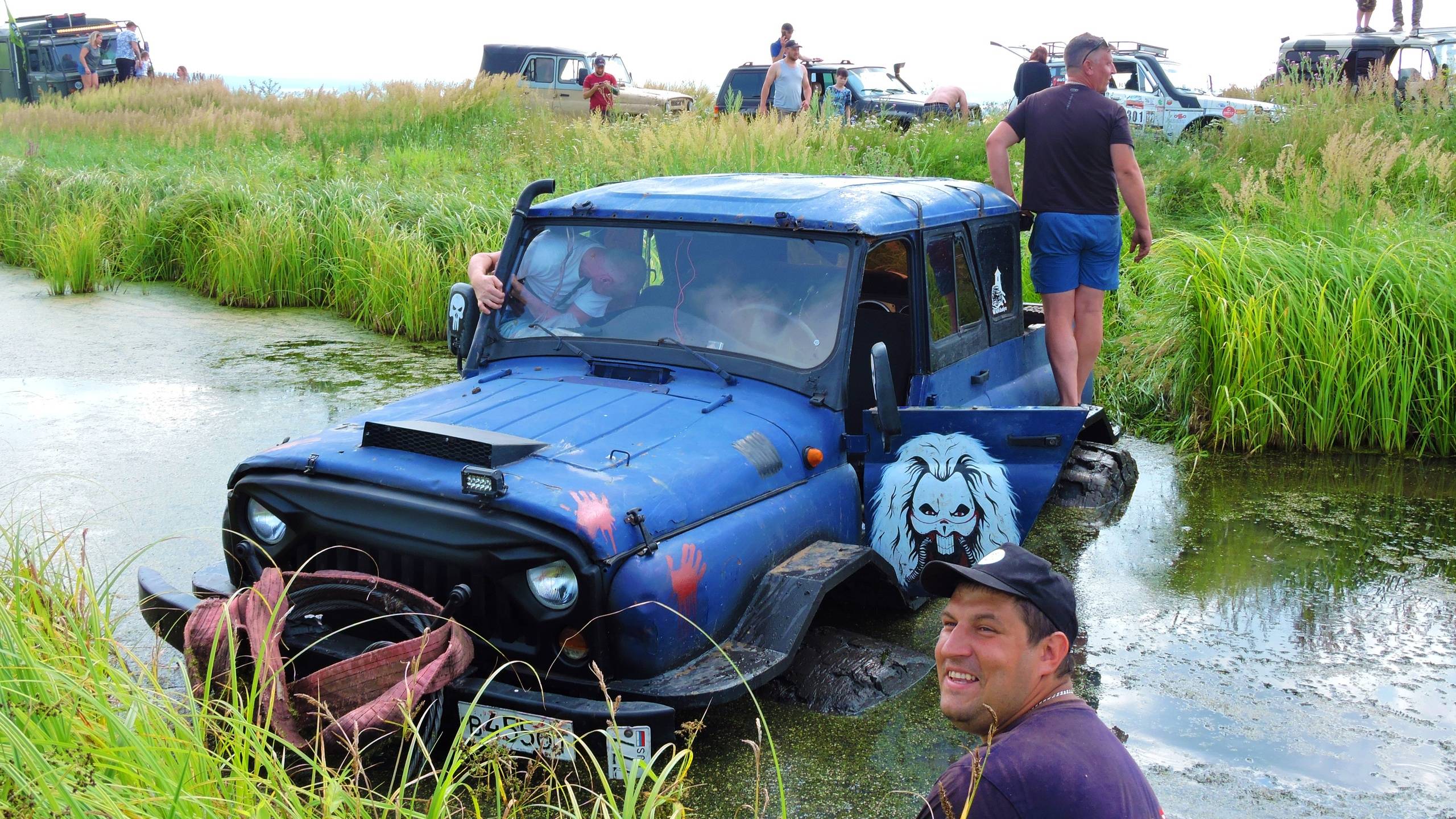 Июльская жара.Взятие брода..