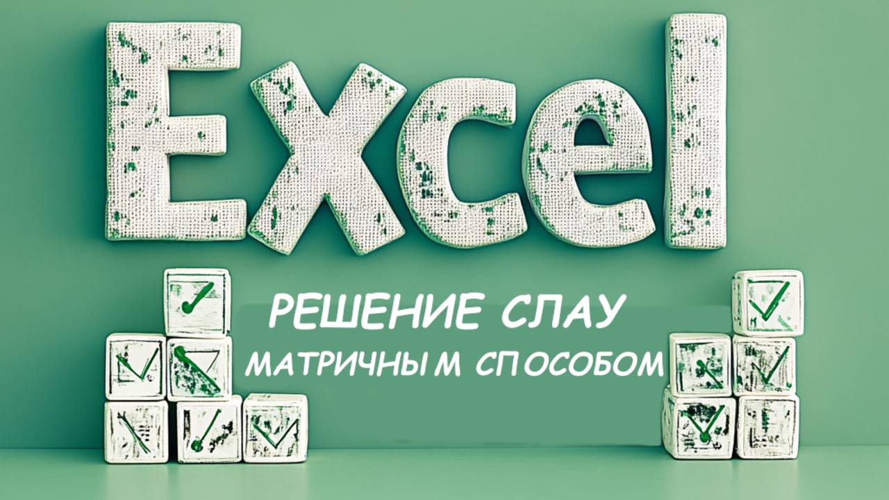 Тема: Решение системы линейных алгебраических уравнений в Excel