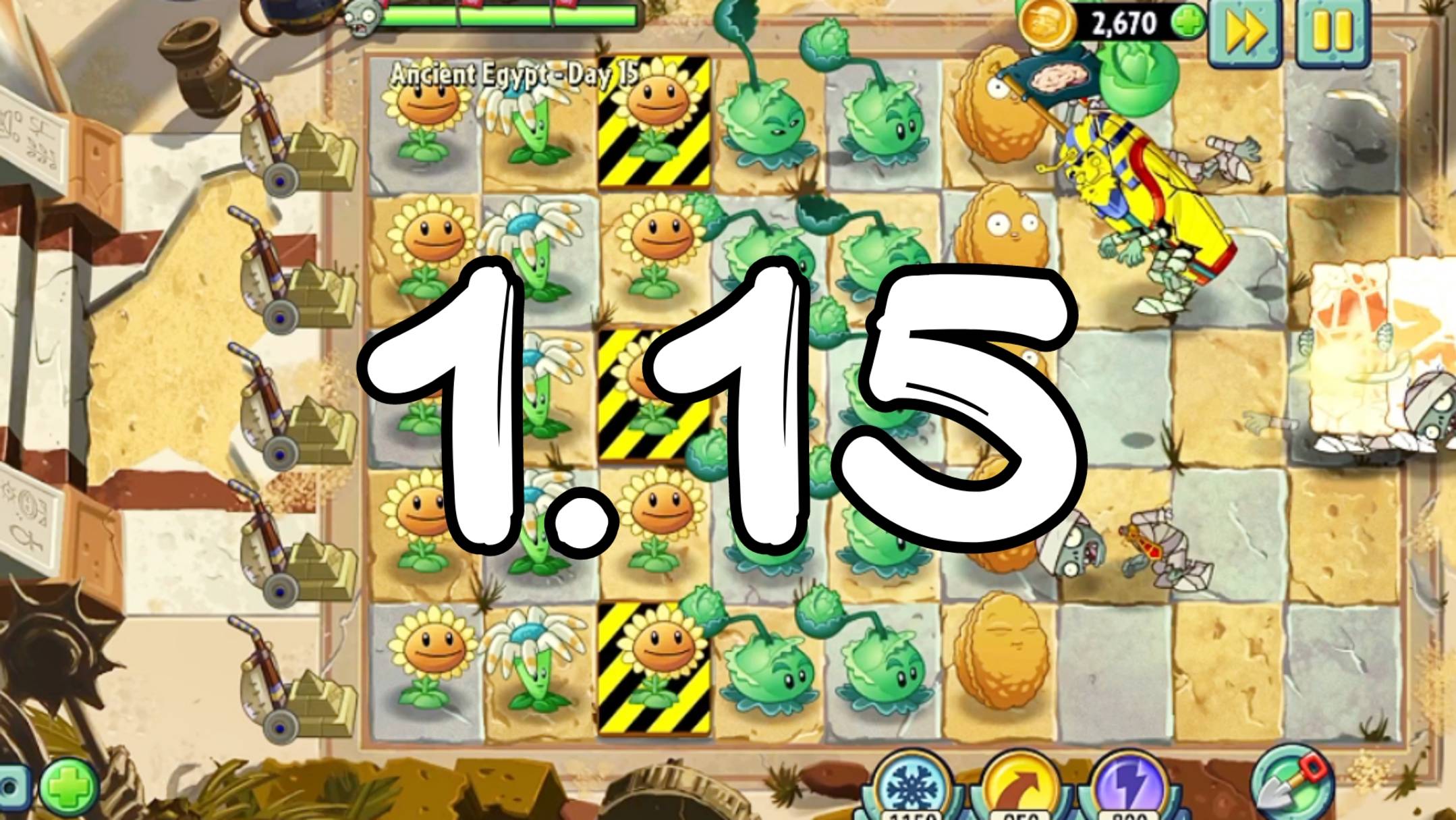 РАСТЕНИЯ ПРОТИВ ЗОМБИ 2 / PLANTS VS ZOMBIES 2 Прохождение уровня 1.15