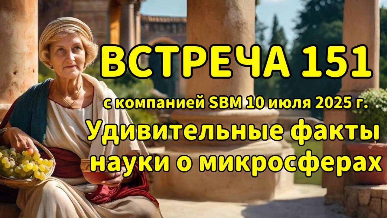 Встреча 151 со Светланой Крисько 10.07.2025г. Удивительные факты науки о микросферах.