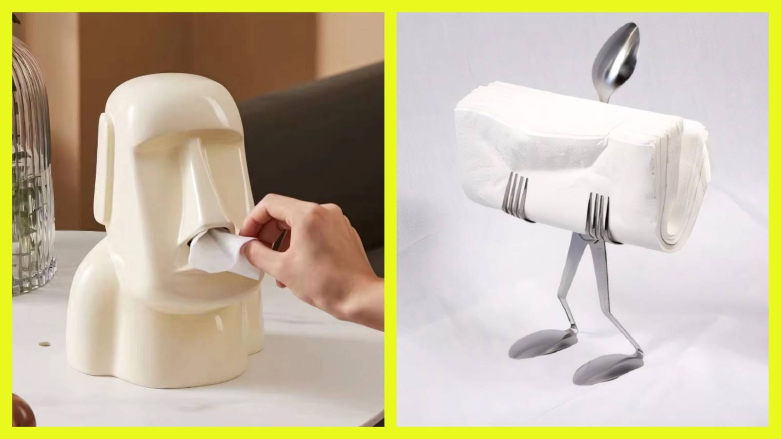 Красивые салфетницы на столе 🍽️✨