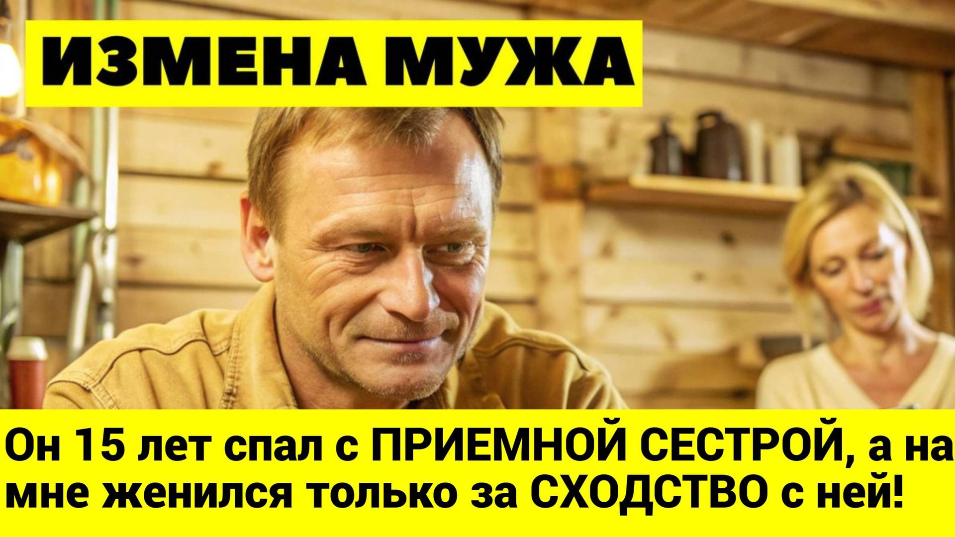 ИЗМЕНА МУЖА: Он 15 лет спал с ПРИЕМНОЙ СЕСТРОЙ, а на мне женился только за СХОДСТВО с ней!