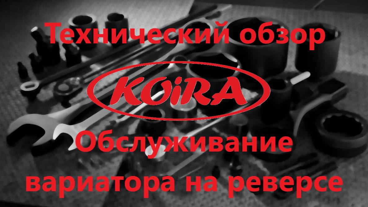 Обслуживание вариатора на реверс-редукторе Койра Богатырь