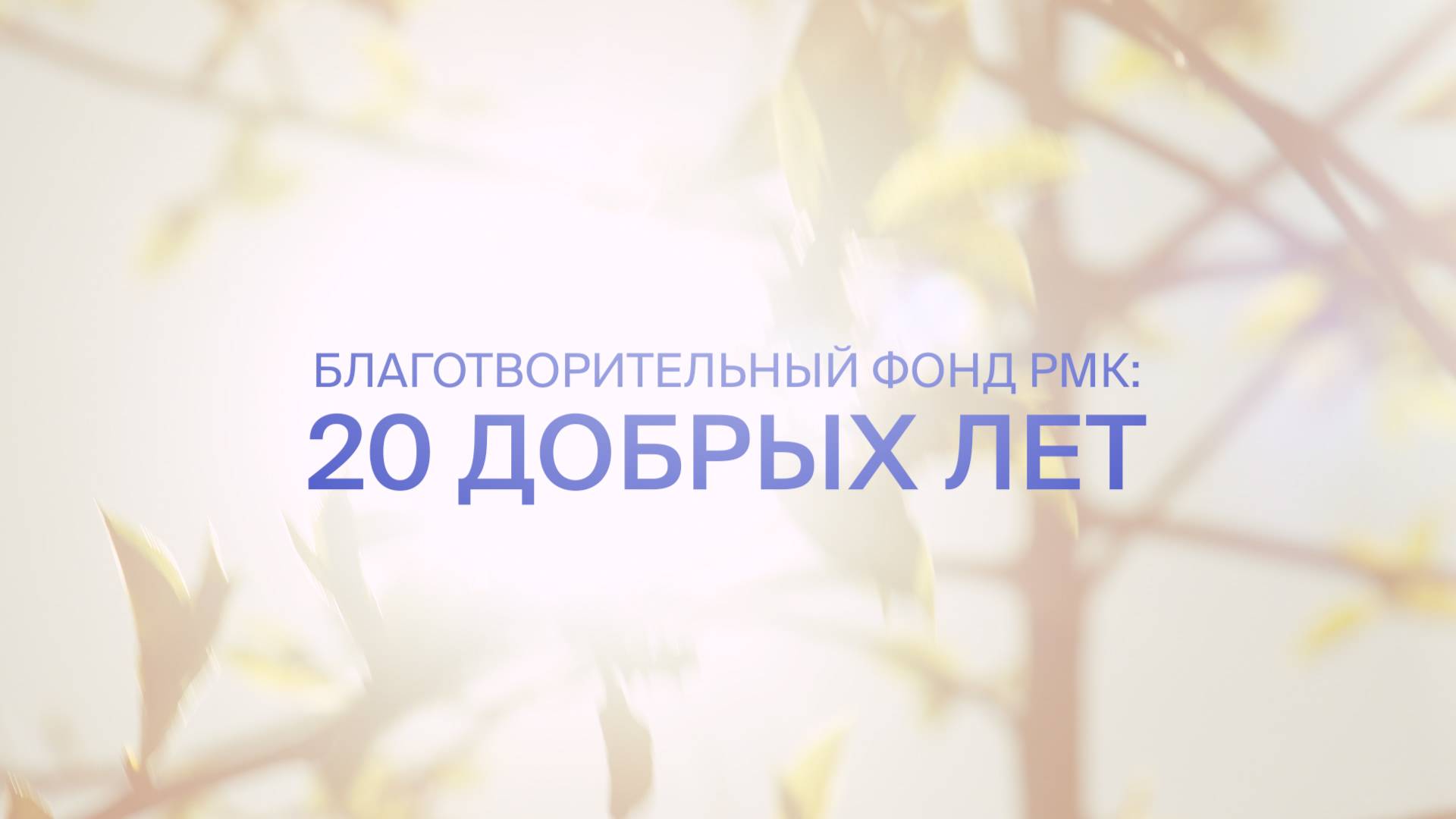 Благотворительный фонд РМК: 20 добрых лет