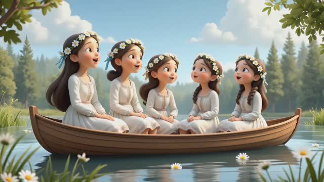 Веночек | Детские песни | Студия "Доброзвук" | Песня для девочки | Мультик |  Лето | Русский стиль