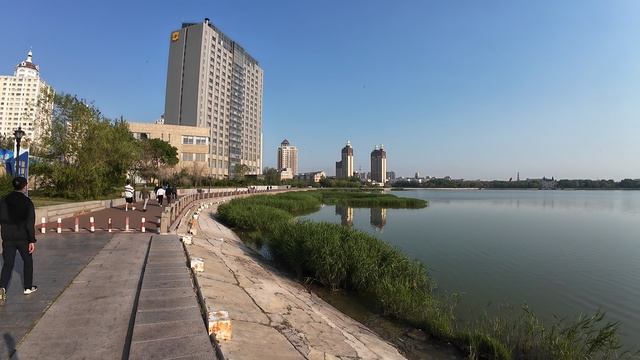 Бэйху утро, птички поют набережная , Китай, Манчжурия 2025