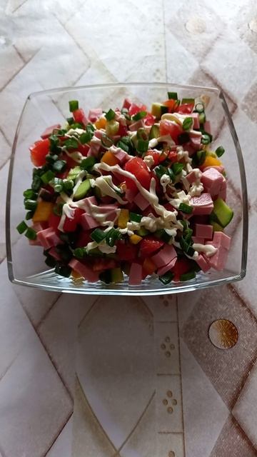 Вкусный салат"Летняя сказка".