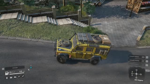 Land Rover Defender 110 cупер легендарный внедорожник еду к улучшению в #snowrunner