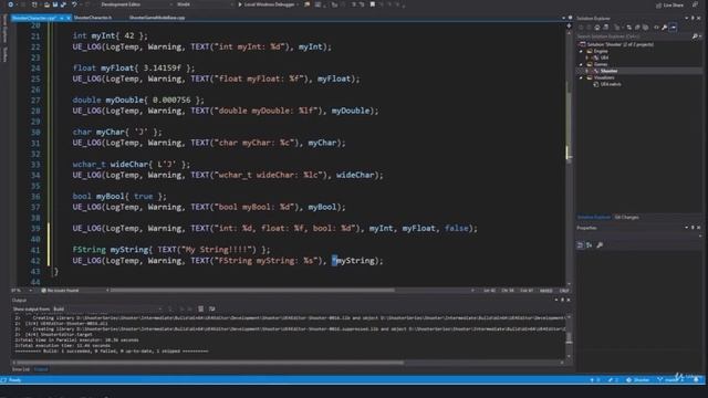 11. UE_LOG с FString.