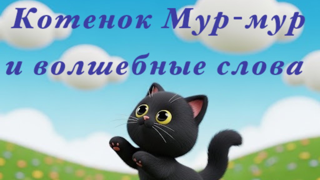 Котенок Мур-мур и волшебные слова. Сказка Е.Клюева