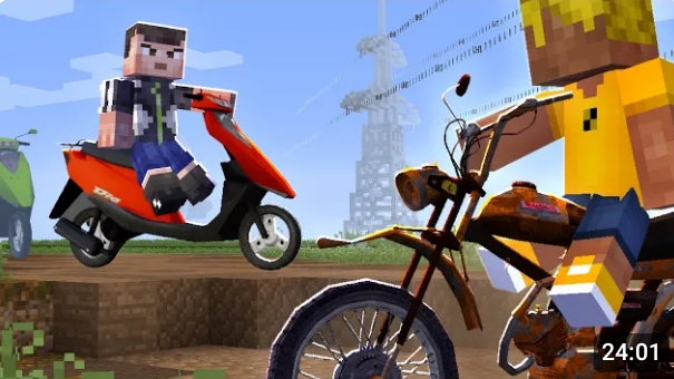 Скутаристь наехали  на ПИТБАЙКЕРОВ выживание ПГТ#3