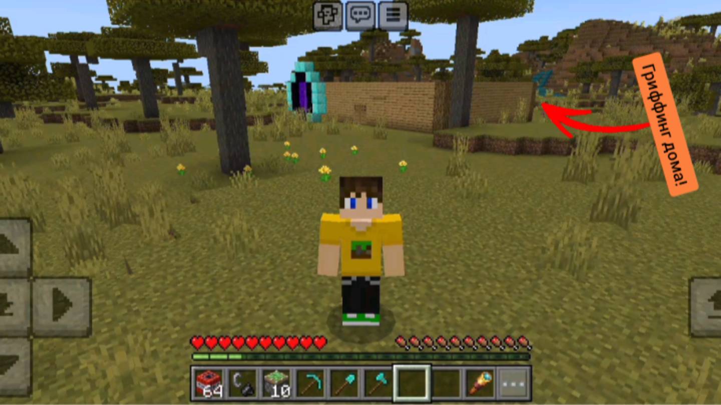 Я загриферил дом игрока в minecraft | ДимА4 minecraft!