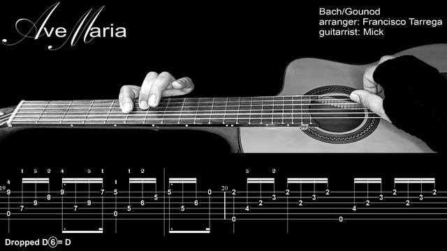 Toque Ave Maria - Gounod (arr. Tarrega) Solo Classical Guitar