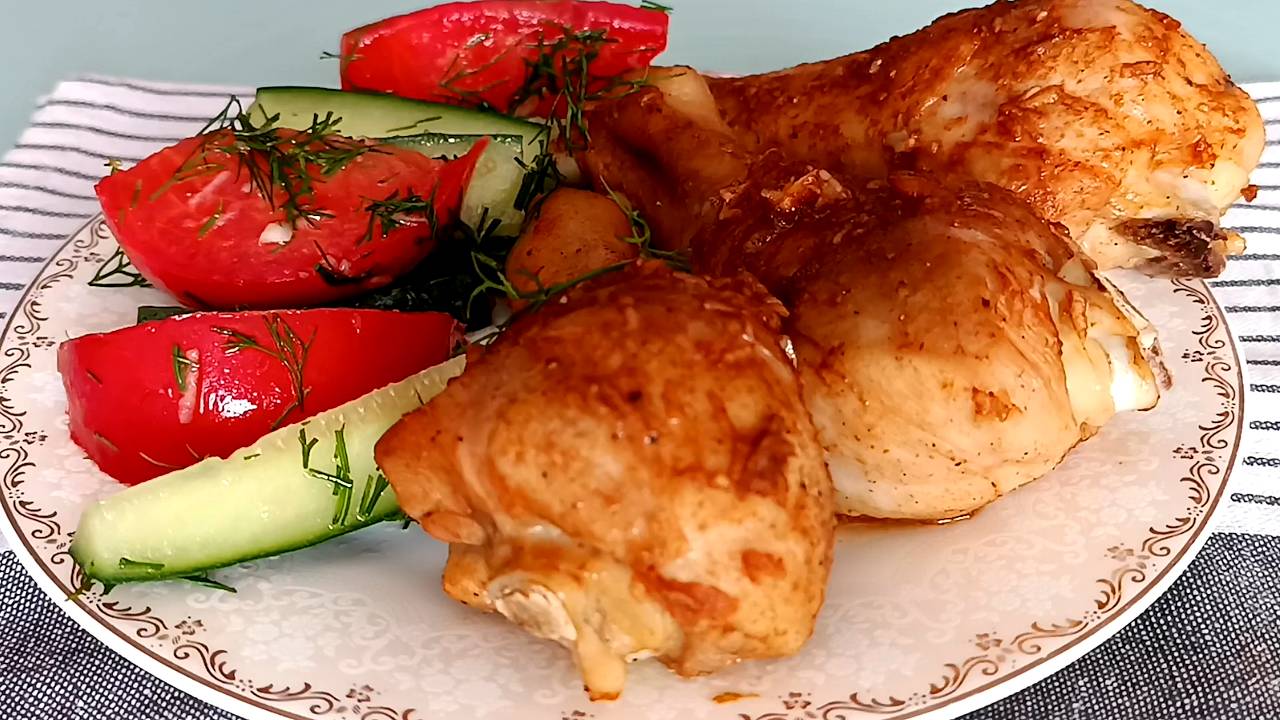 📌 Запеченные куриные голени в кисло-сладком маринаде