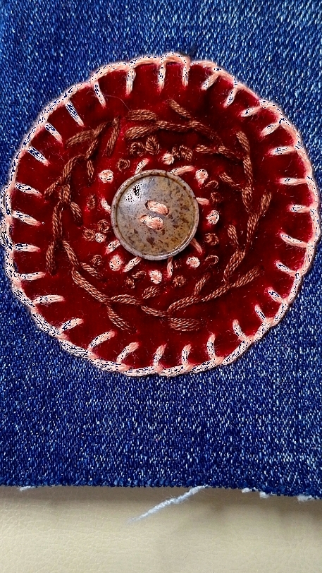 Вышивка простыми стежками 🌿🧡 #shorts #обмёточныйшов #тамбурныешвы #шовёлочка #patchwork #мулине