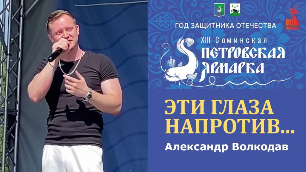 "ЭТИ ГЛАЗА НАПРОТИВ" Александр Волкодав - XIII Соминская Петровская ярмарка 12.07.2025