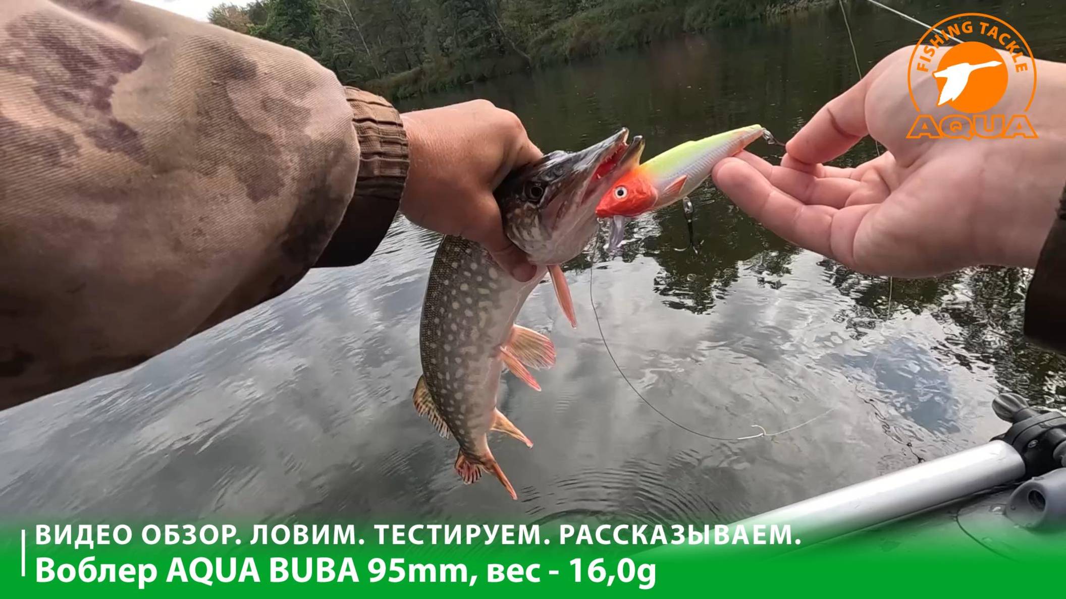 Воблер AQUA Buba: обзор и тест на щуку и окуня.