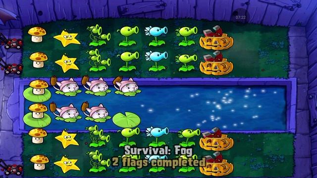 4 ЧАСТЬ растения против зомби 2 выживание 4 территория