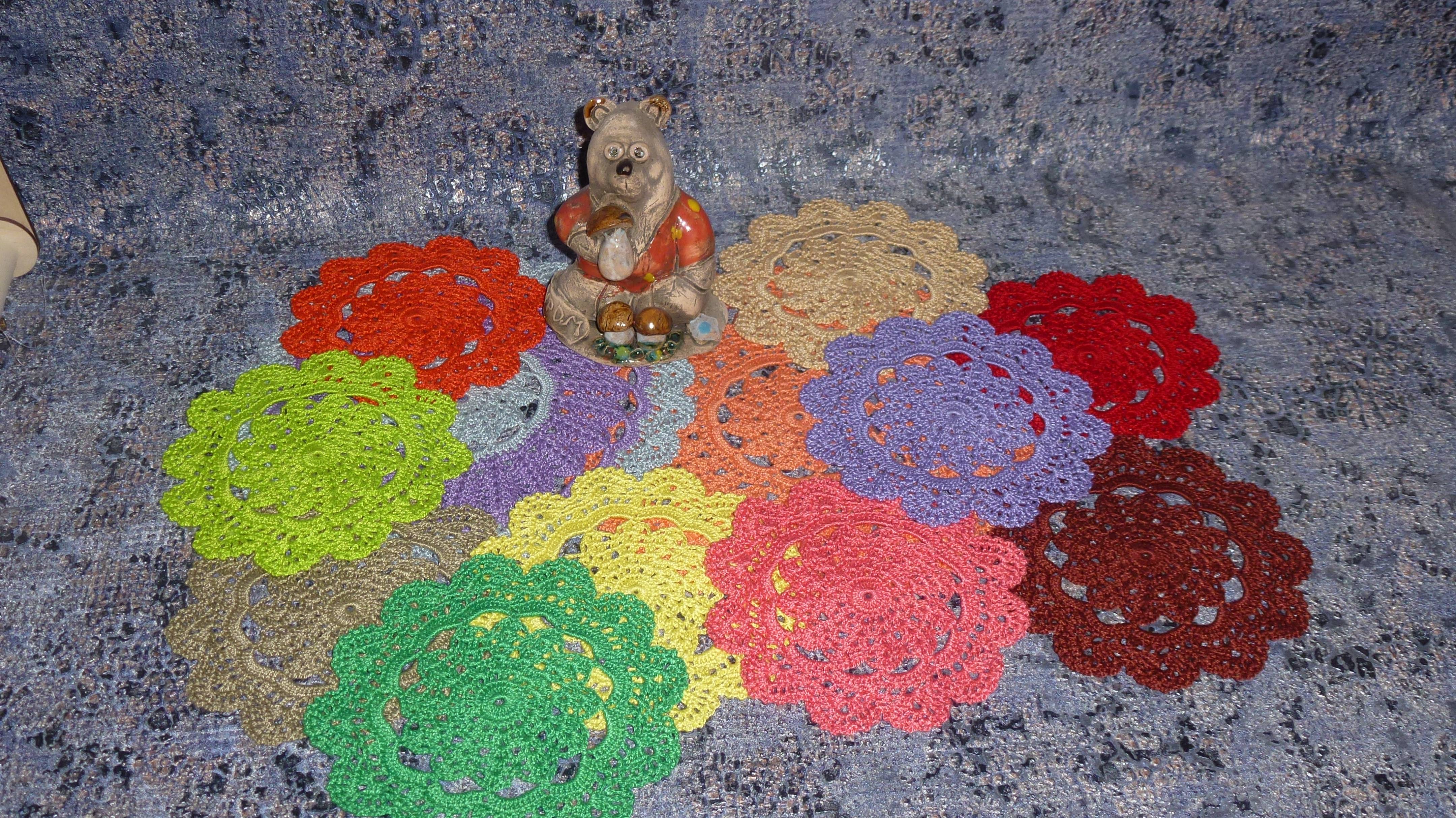 🐻Муромский Мишка и Ажурные🧶 Вязаные Салфетки🧶