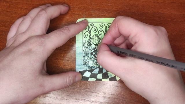 АТС Танцы танглов в акварели 10