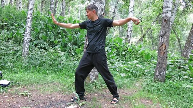 Позиция для прожигания энергетических каналов Гунбу Практика очистки каналов практика цигун