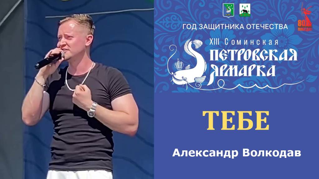 "ТЕБЕ" Александр Волкодав - XIII Соминская Петровская ярмарка 12.07.2025