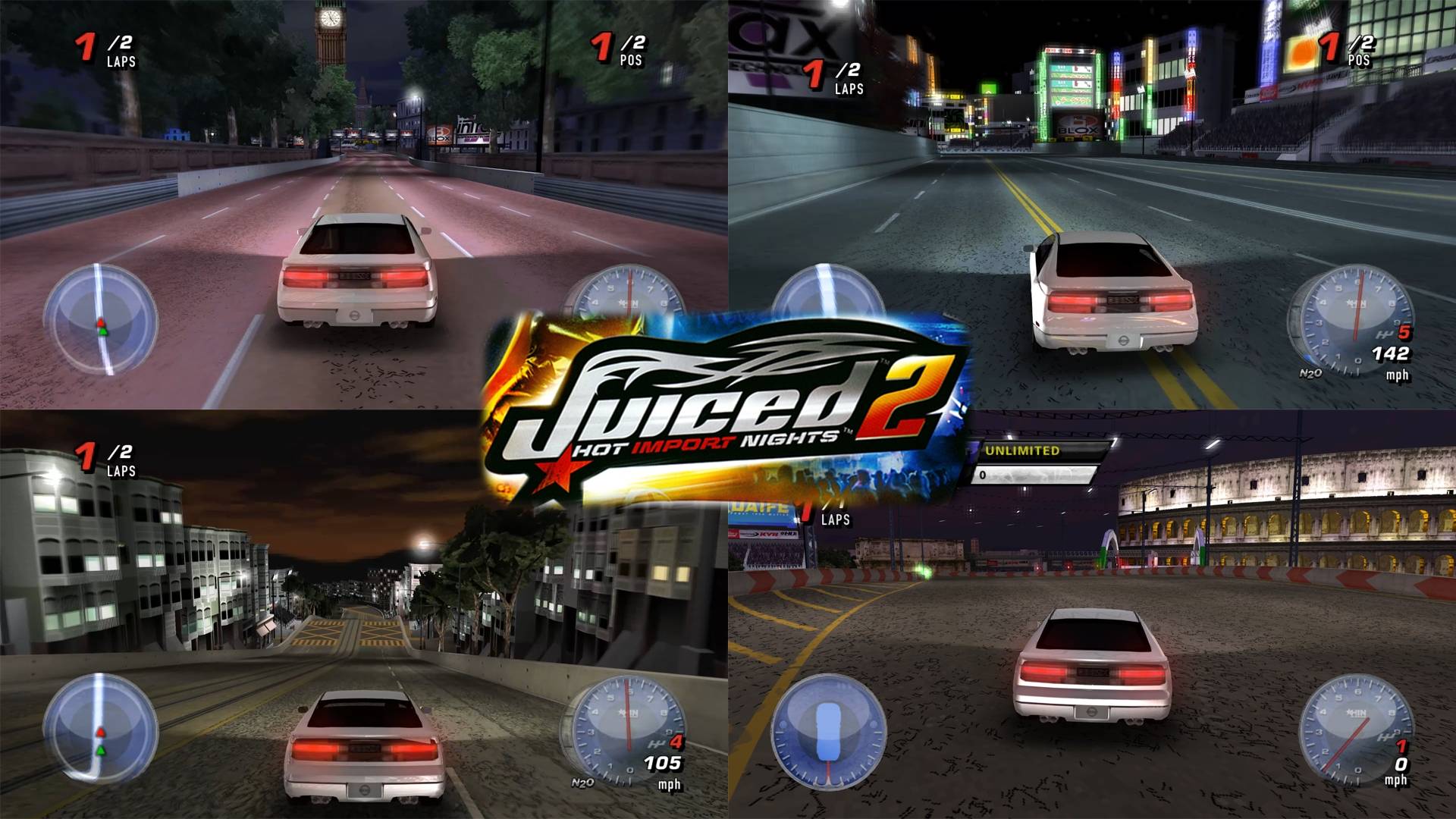 Juiced 2: Hot Import Nights (PSP) - Все Гоночные Трассы
