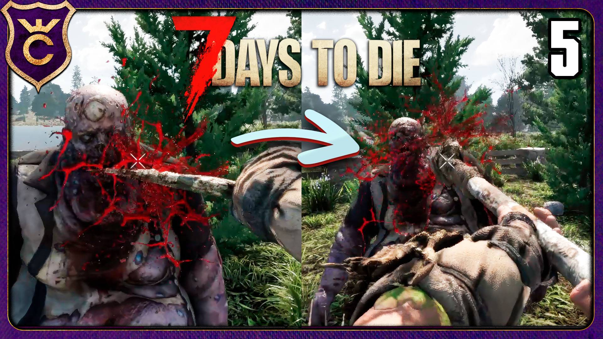 НАС УЧАТ ПРАВИЛЬНО ДРАТЬСЯ! 5 7 Days to Die