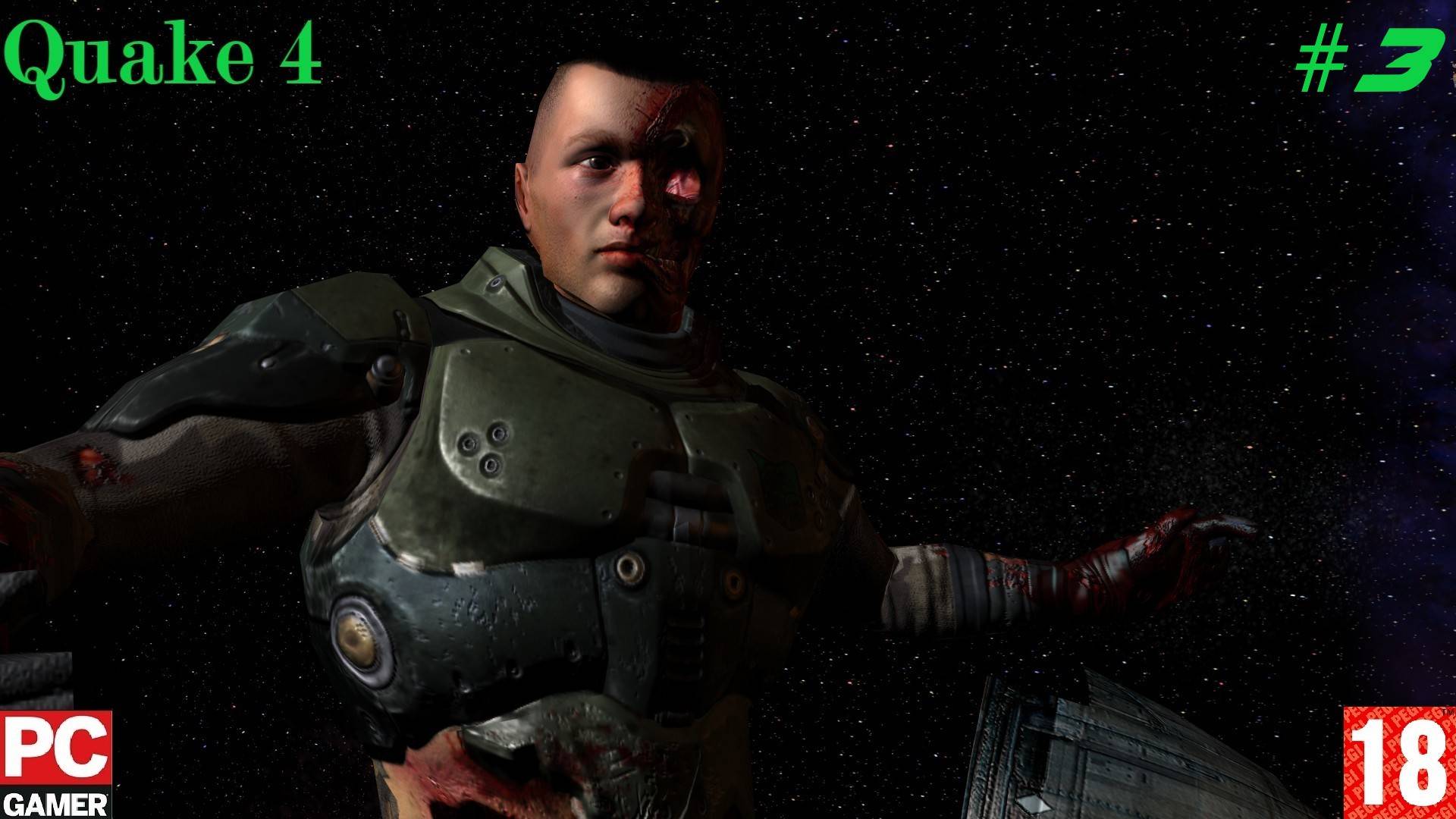 Quake 4 (2005) (PC) - Прохождение #3. (без комментариев) на Русском.