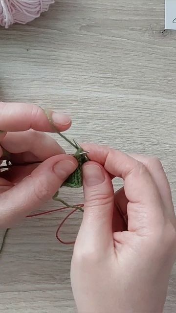 Убавка с наклоном влево