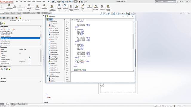 10. SOLIDWORKS SWOOD Door Design Tutorial - Door handles