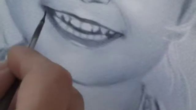 Волегов Владислав. Австрия. 2001г. Портрет с фотографии. Сухая кисть.