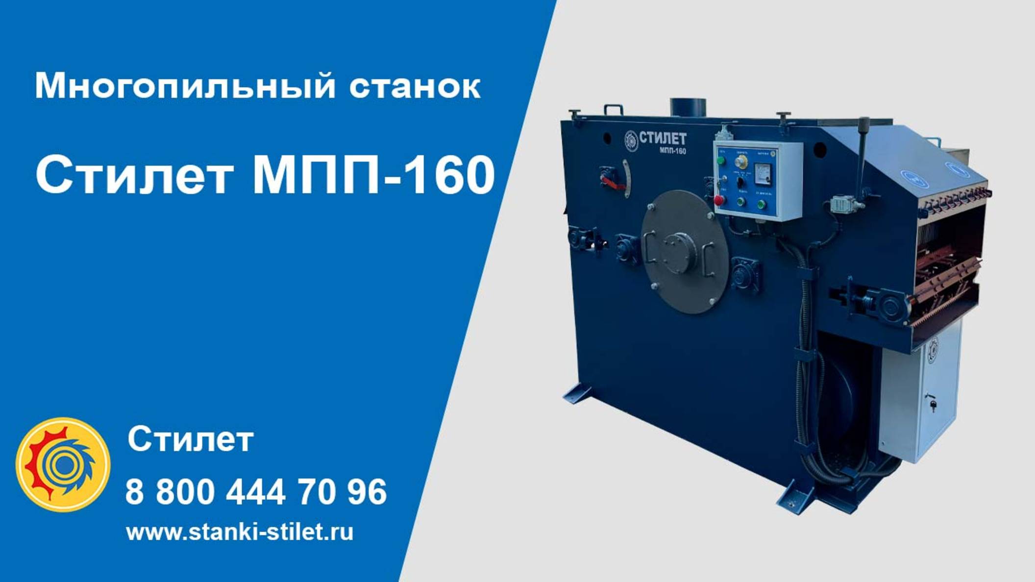 Многопильный станок проходного типа СТИЛЕТ МПП-160