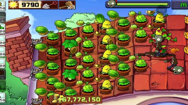 5 ЧАСТЬ растения против зомби 2 выживание 5 территория