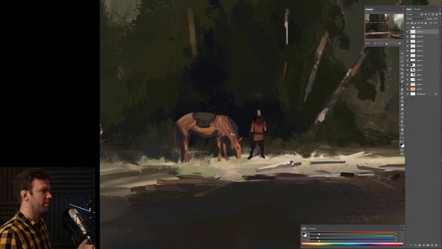 11 VICTOR STARIS How to Paint Environment Concept Art ( Composition Breakdown) Digital Painting