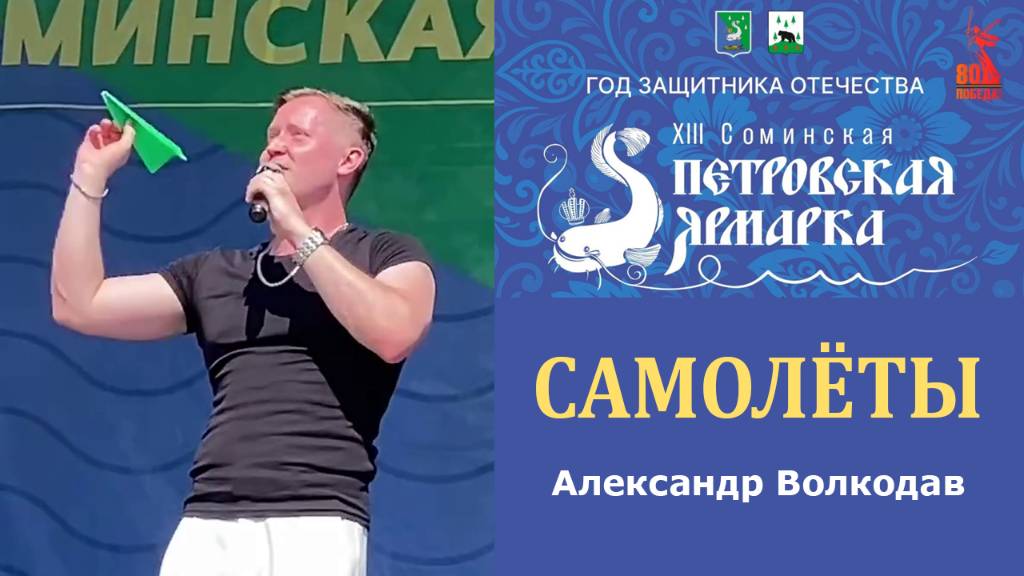 "САМОЛЁТЫ" Александр Волкодав - XIII Соминская Петровская ярмарка 12.07.2025