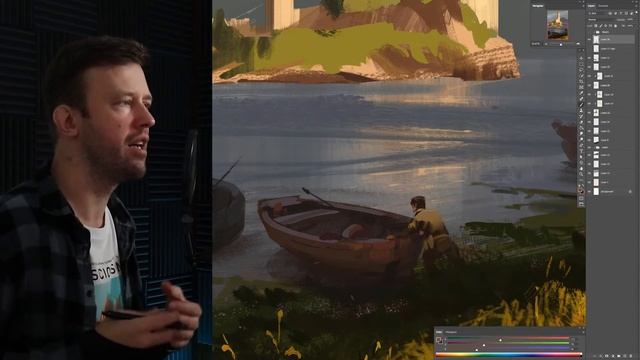 2 VICTOR STARIS An Easy Guide To Environment Painting  ( Digital Art Tutorial Photoshop )