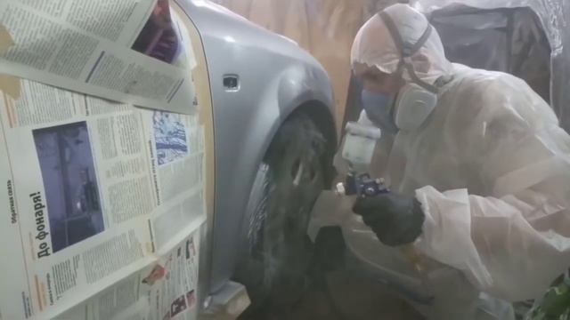 Как покрасить переходом элемент кузова автомобиля