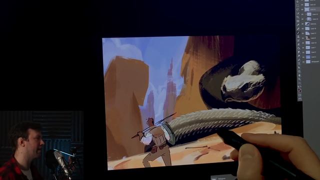 9 VICTOR STARIS How to Paint a Keyframe Concept Illustration (Digital Painting Tutorial)