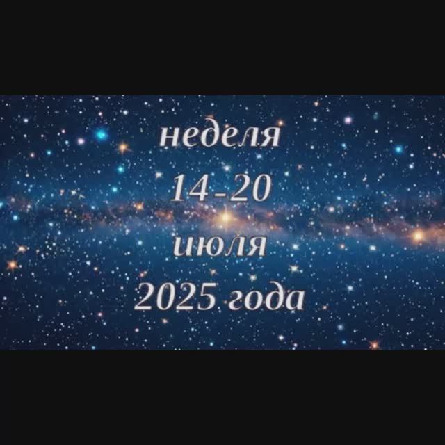 Гороскоп на неделю с 14 по 20 июля 2025 года для всех знаков зодиака