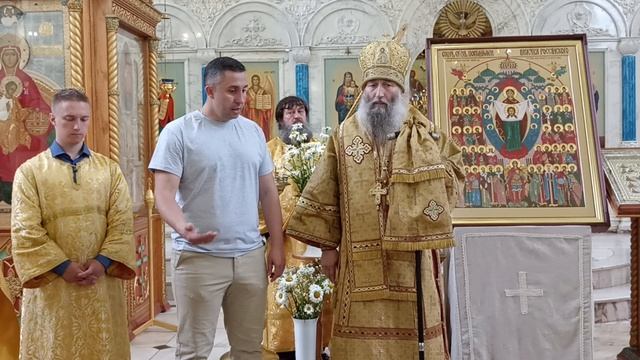 Слово С.С. Угарова по окончании молебна перед иконой «Собор покровителей воинства российского"