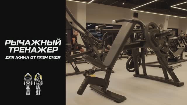 Рычажный тренажёр для жима от плеч сидя: что это такое и как пользоваться оборудованием?