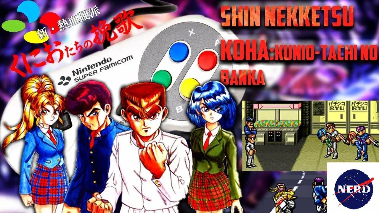 Shin Nekketsu Kouha - Kunio-tachi no Banka (Super Famicom) Стрим Satan & Starkiller