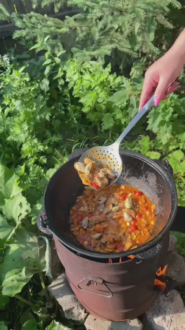 Похмельный суп том ям  в казане по бабушкиному рецепту